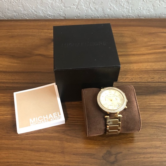 Michael Kors | Accessories | Mk Chronograph Ritz Stainless Steel Watch ...